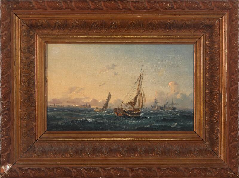 Carl Julius Emil Olsen | Coastal scenery by Kronborg Castle | MutualArt