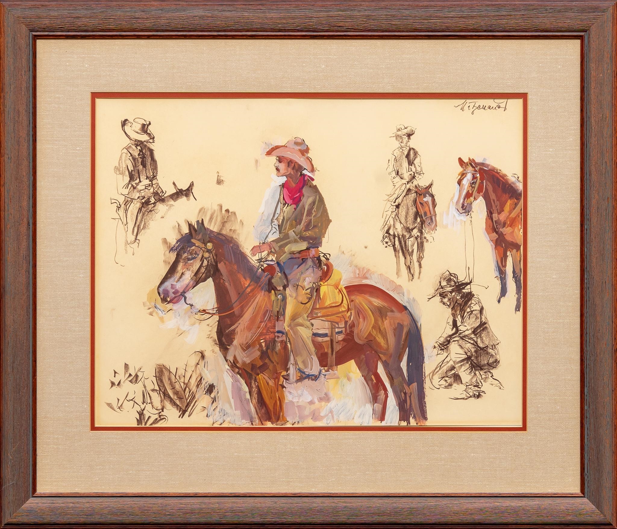 Hugo Matzenauer | Cowboy Study | MutualArt