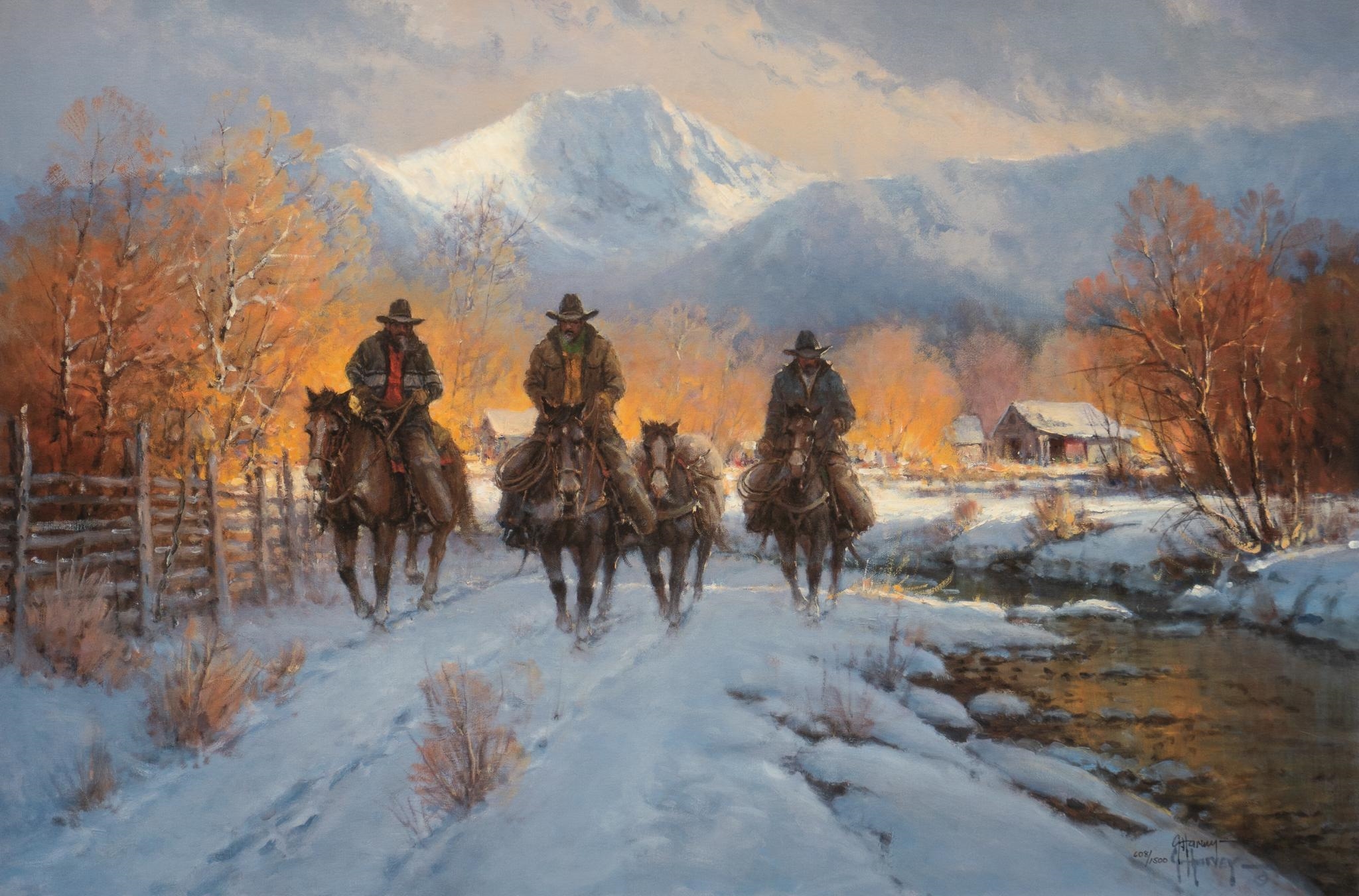 Gerald Harvey Jones | Snow Crossing | MutualArt