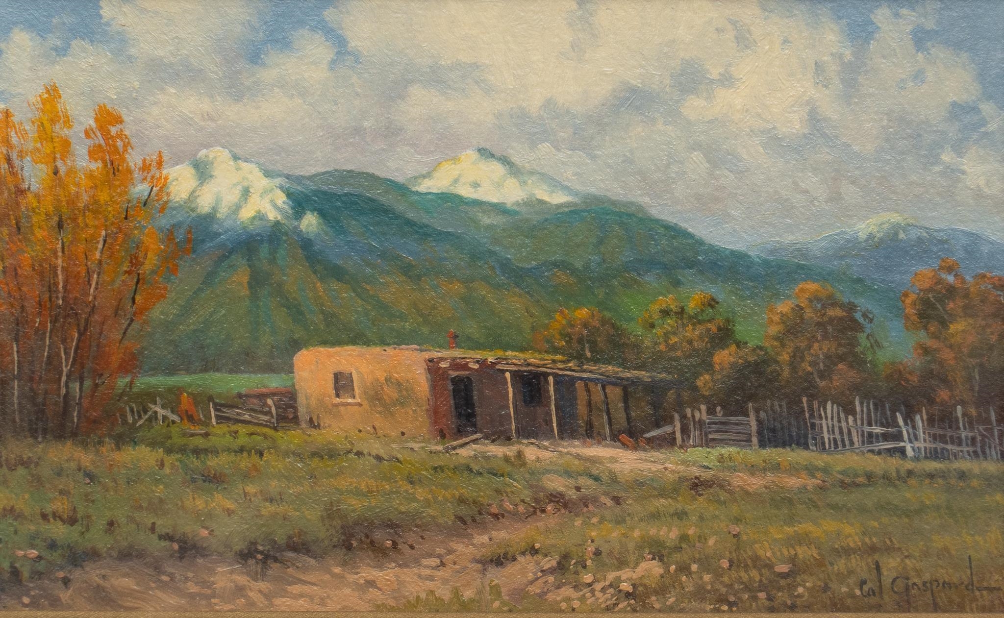 Cal Gaspard | Pueblo in Landscape | MutualArt