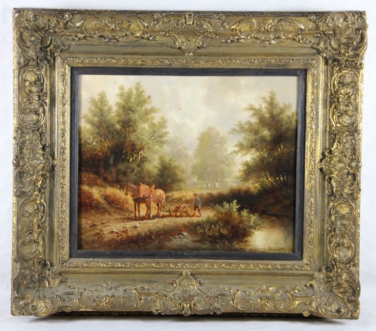 Albert Rieger | Großformatige Waldlandschaft in den Alpen | MutualArt