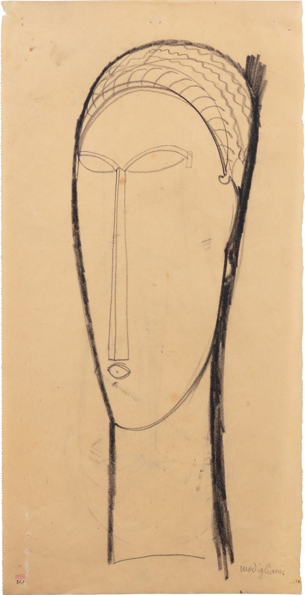 Amedeo Modigliani | Portrait of a woman (1917) | MutualArt