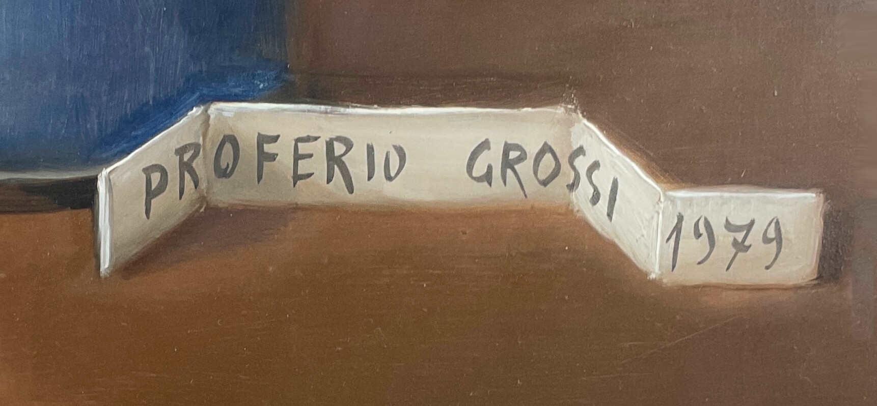 Proferio Grossi | 1979 olio su masonite cm 50x70 firmato e datato in ...