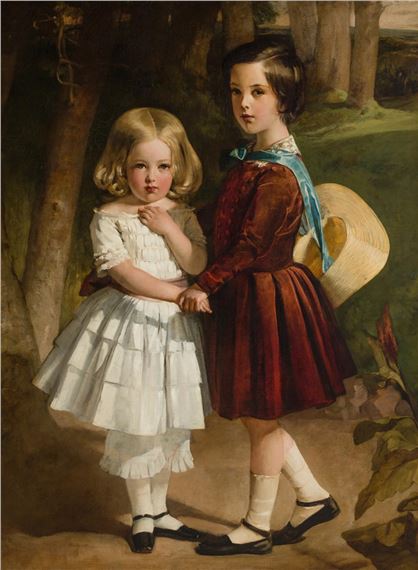 Francis Grant | Portrait of the Durham Sisters | MutualArt