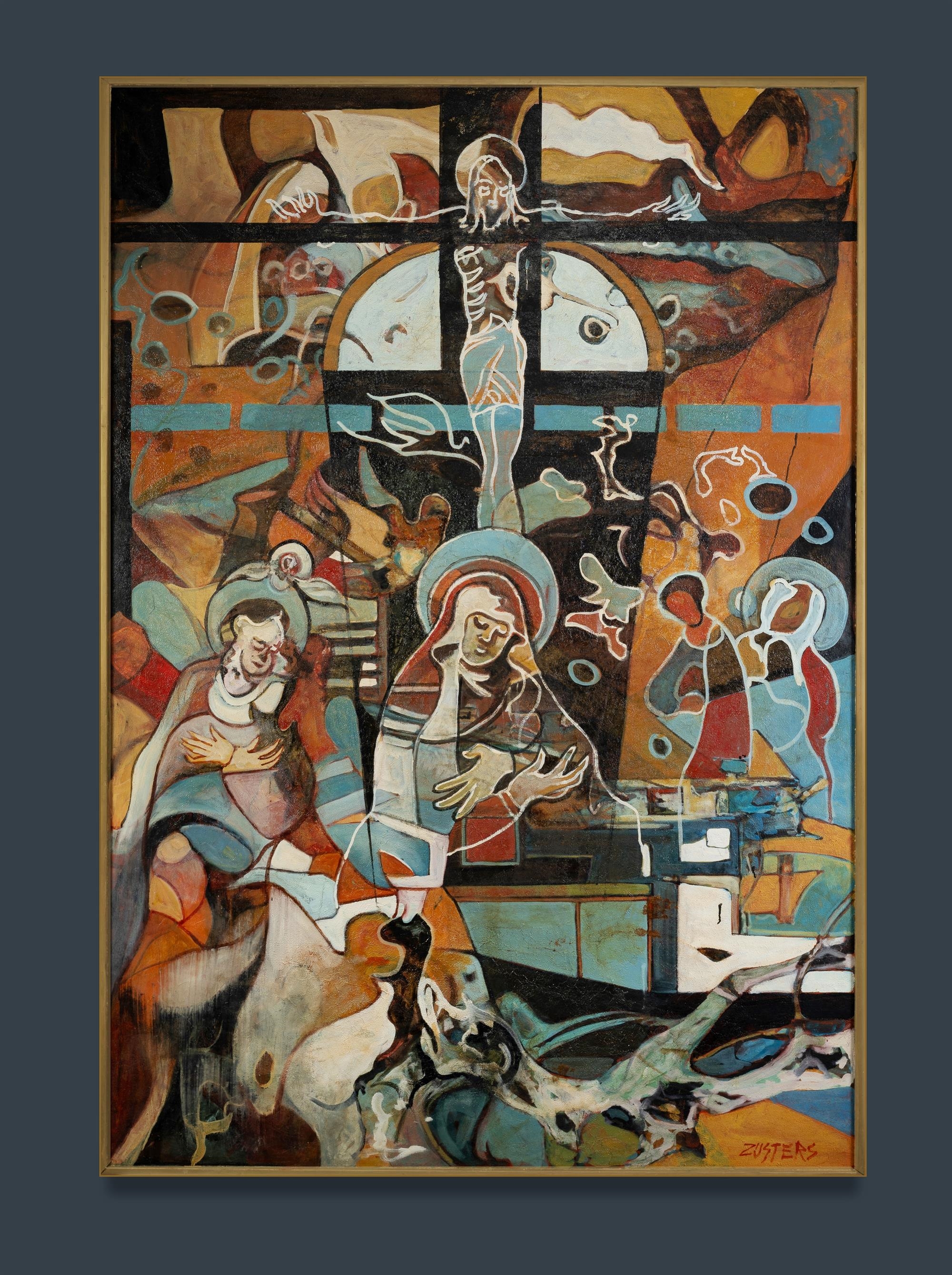 Reinus Zusters | Mary Weeping Below the Cross (Circa 1990s) | MutualArt