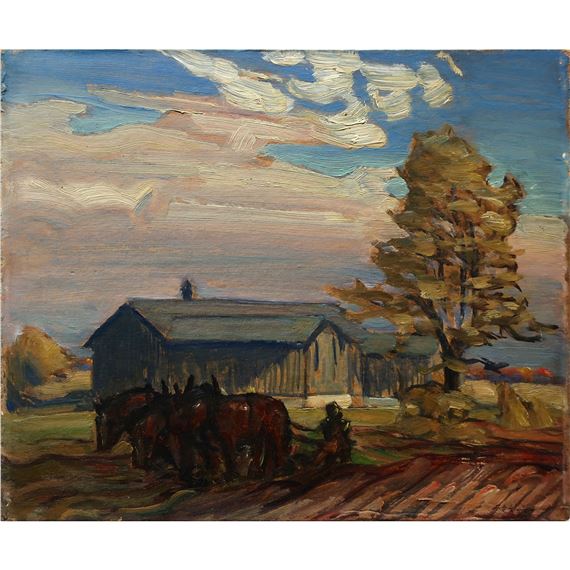 Frank Casey | FALL PLOUGHING, MITCHELL, ONT (1937) | MutualArt