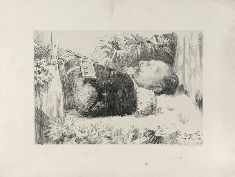 Georges Villa | Grand Duke Alexis on his deathbed Set of two and white ...