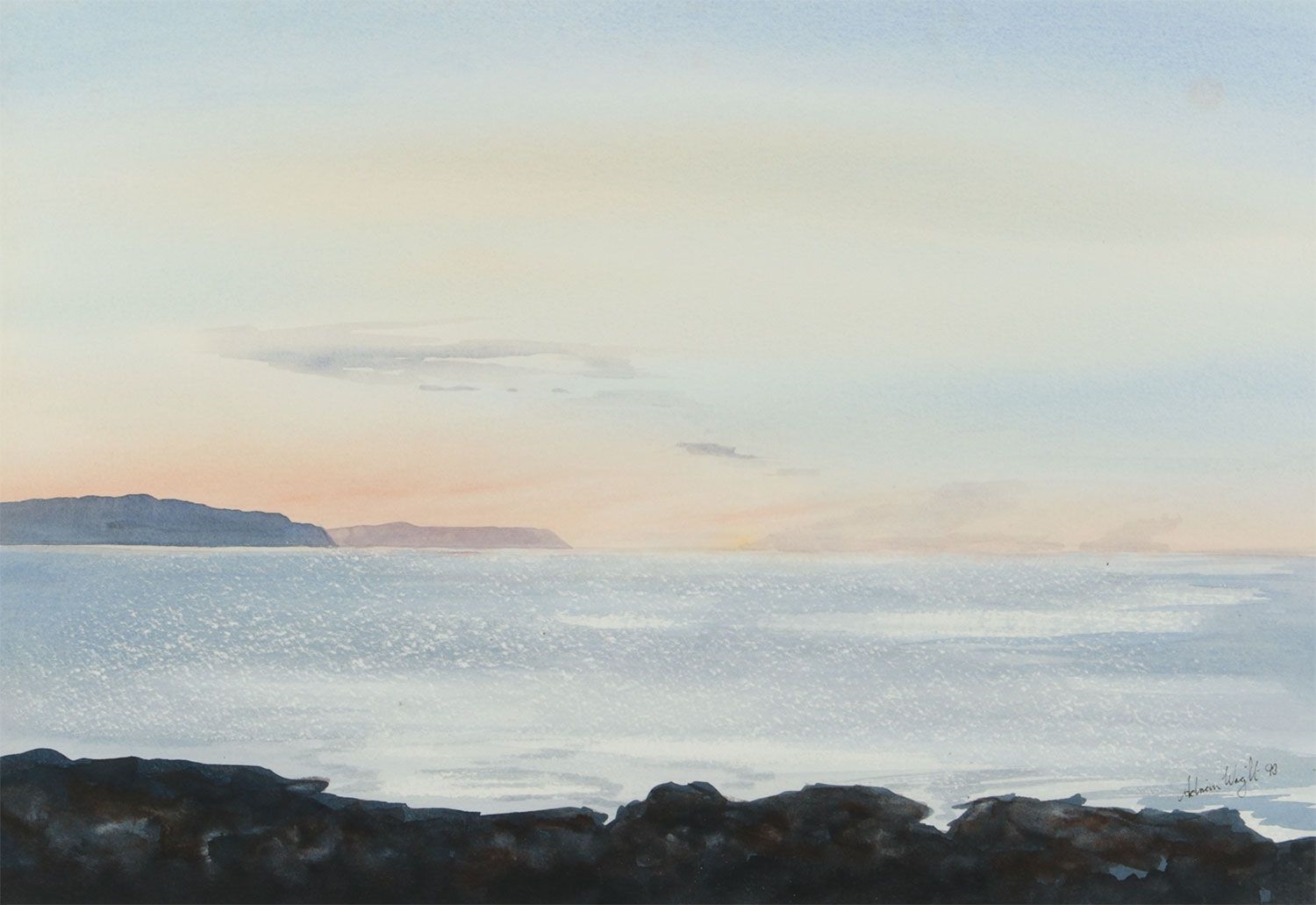 Adrian Wright | SUNSET ON THE ROCKY COAST (1993) | MutualArt