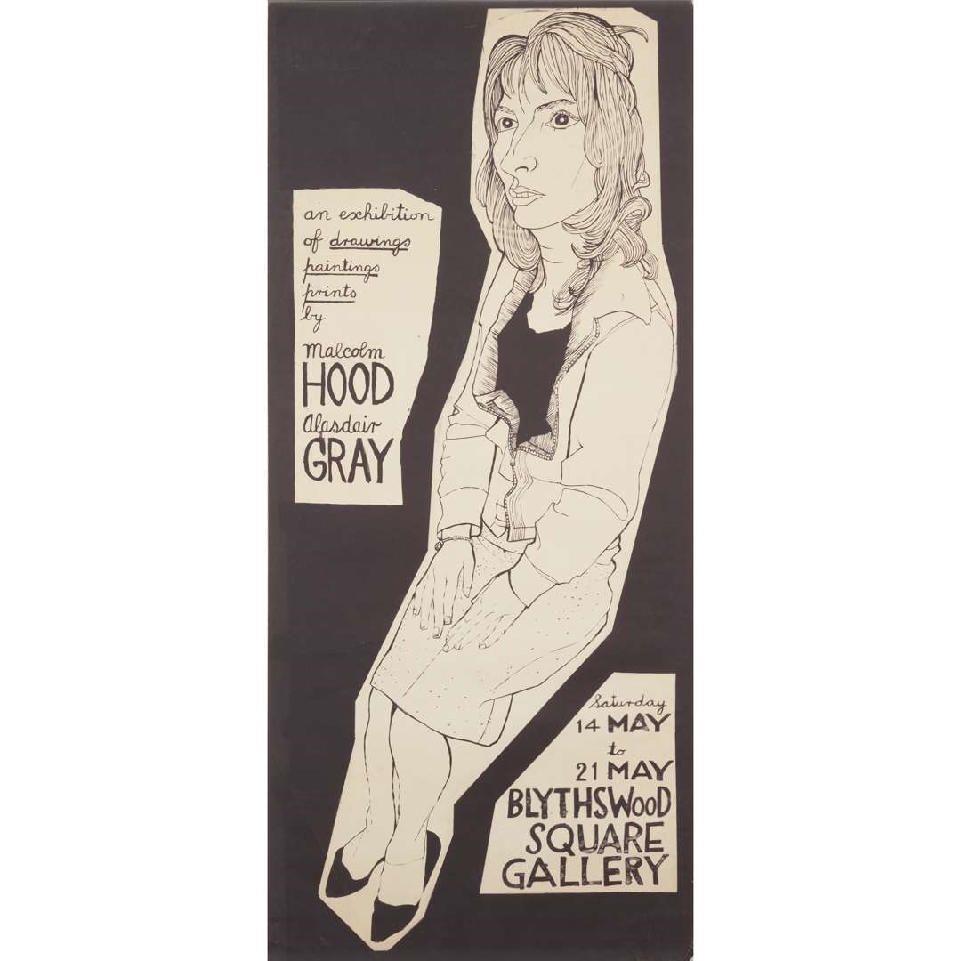 Alasdair Gray | ALASDAIR GRAY/MALCOLM HOOD EXHIBITION POSTER | MutualArt