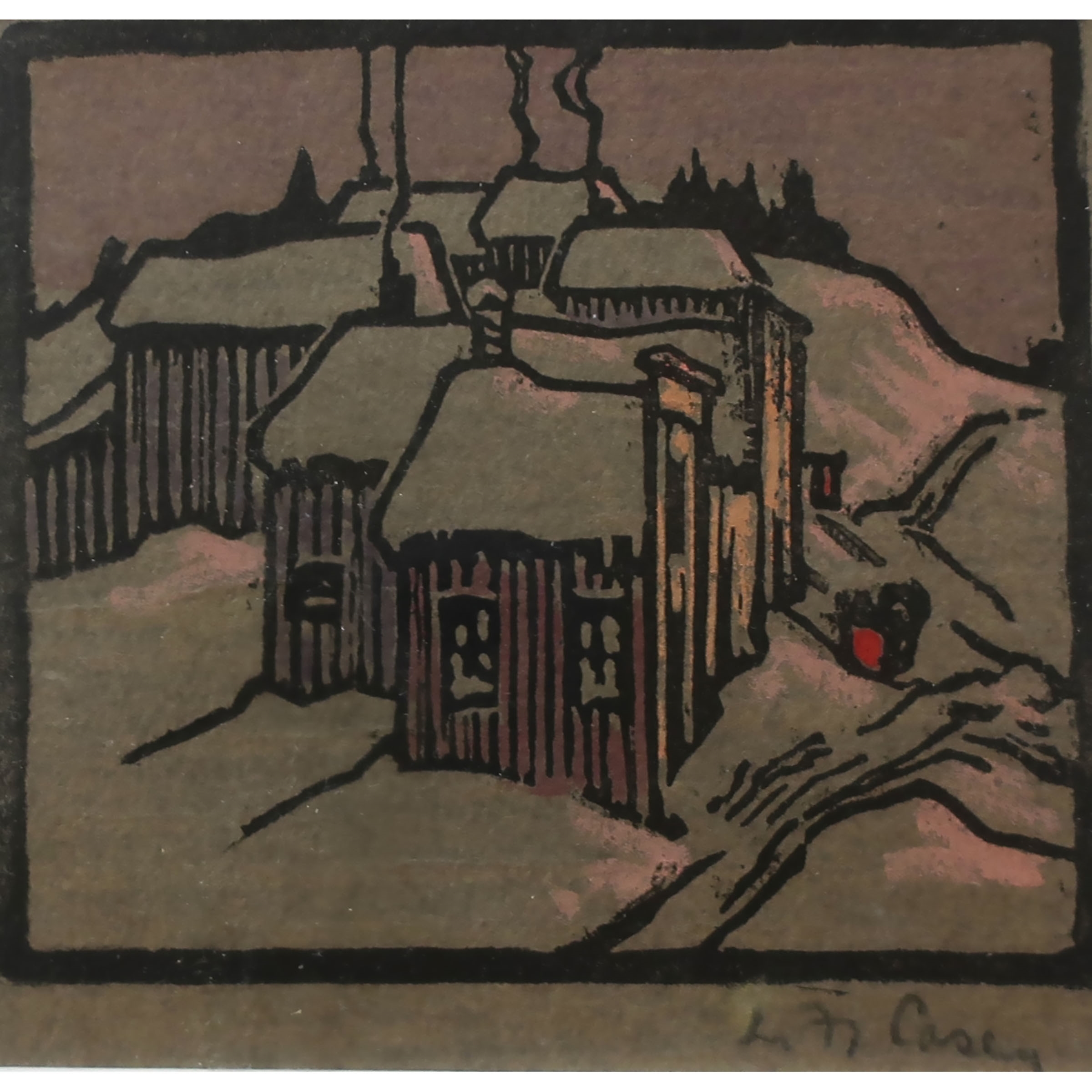 Frank Casey | WINTER EVENING & SUNLIT STREET | MutualArt