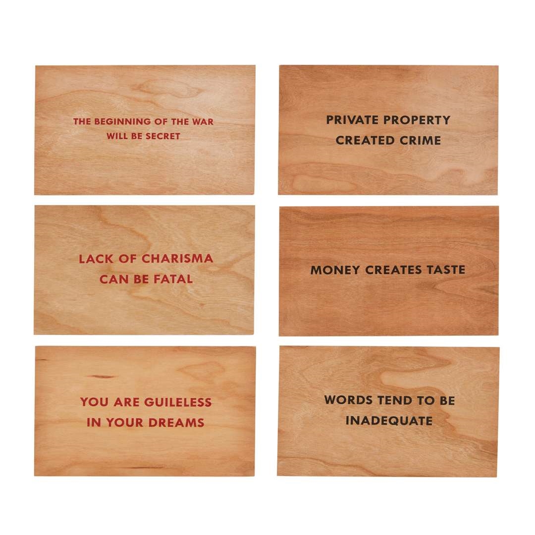 Jenny Holzer | TRUISMS (SET OF 6) | MutualArt