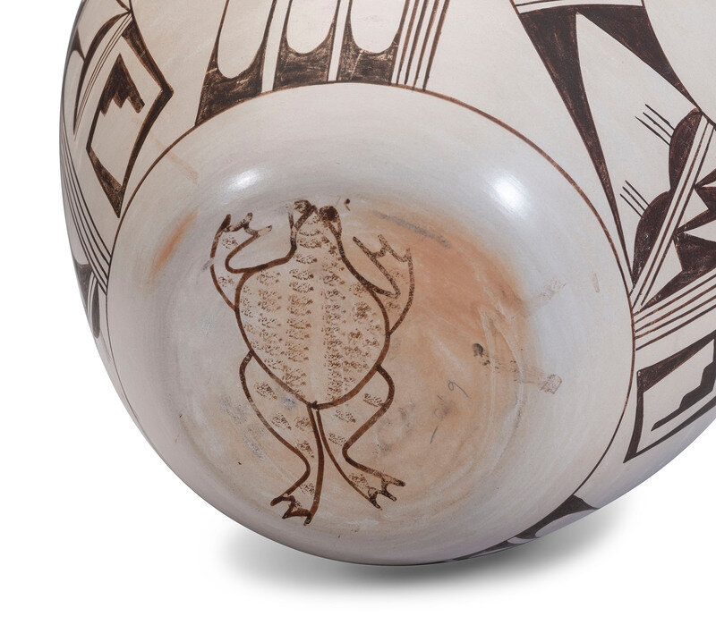 Joy Navasie | Joy Navasie (Hopi-Tewa, 1919-2012) Polychrome Pottery Jar ...