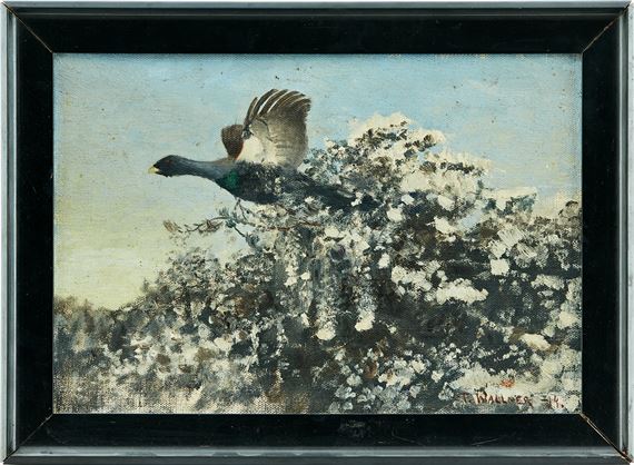 Thure Wallner | Bullfinches in a rowan tree | MutualArt