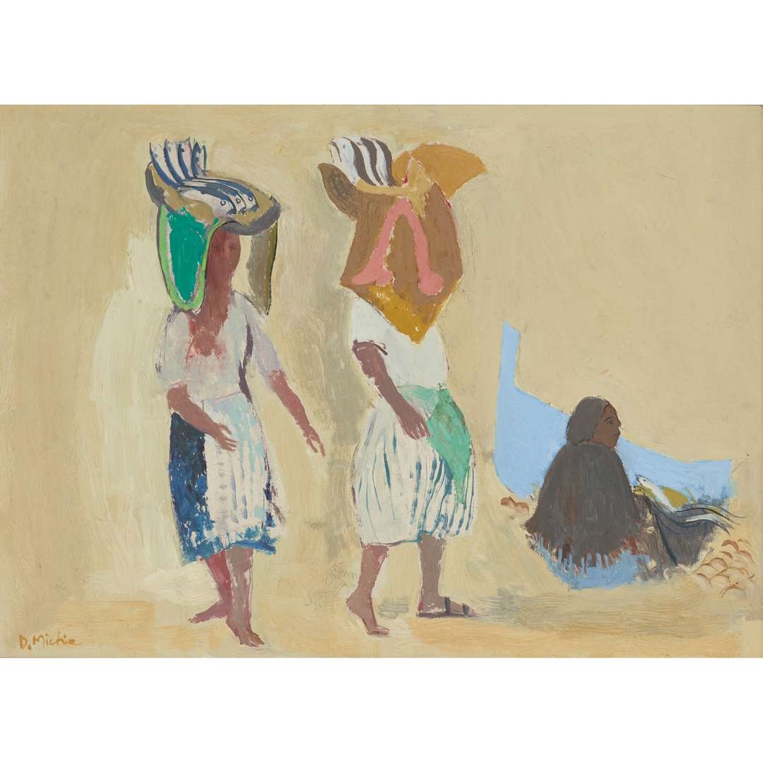 David Michie | WOMEN AND BLUE BOAT | MutualArt