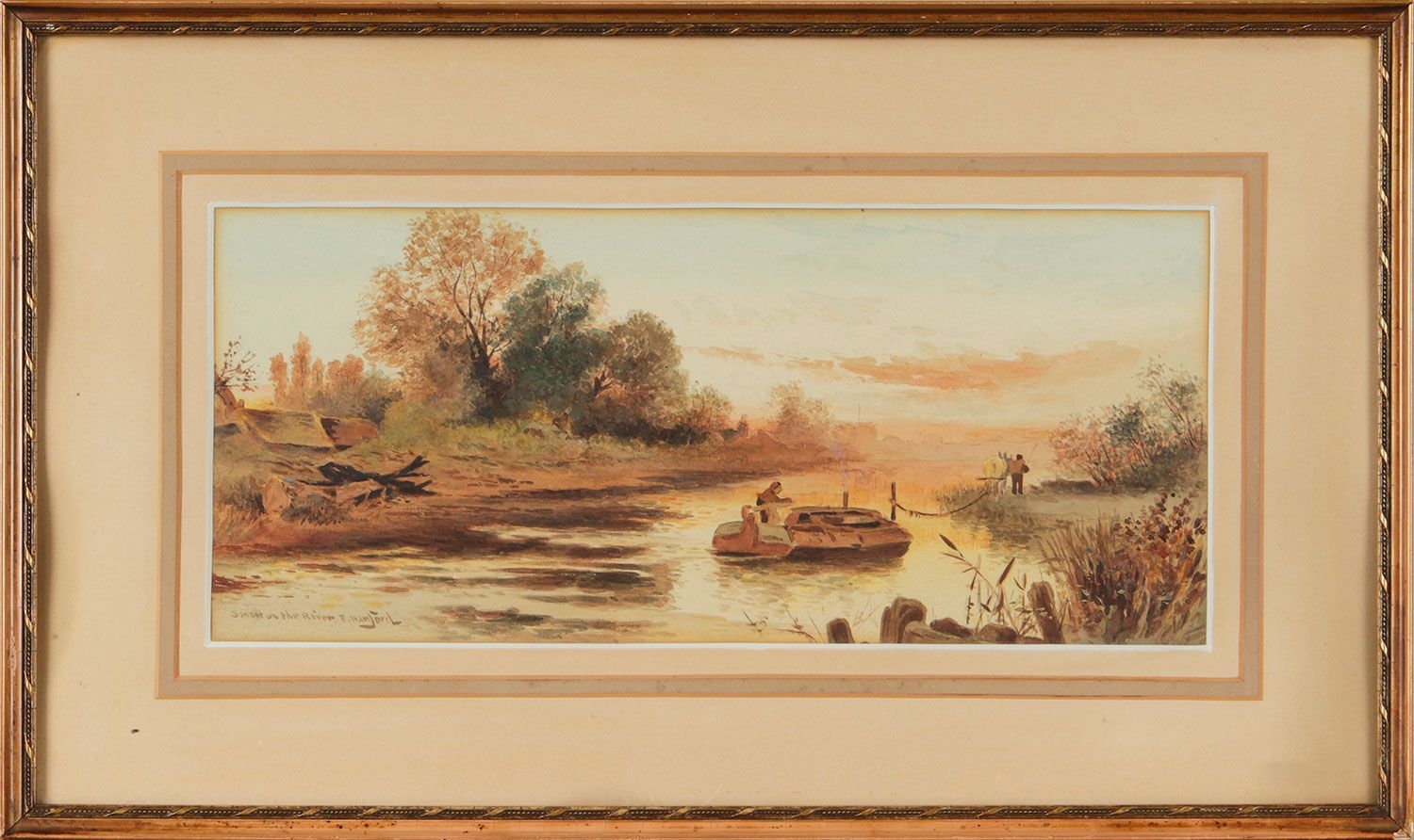 Ernest Hanford | SUNSET ON THE RIVER | MutualArt