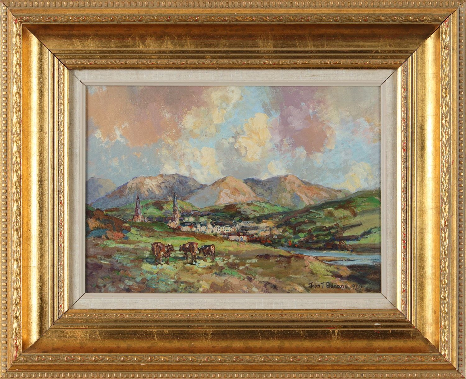 John Thomas Bannon | CATTLE GRAZING, COUNTY DOWN | MutualArt