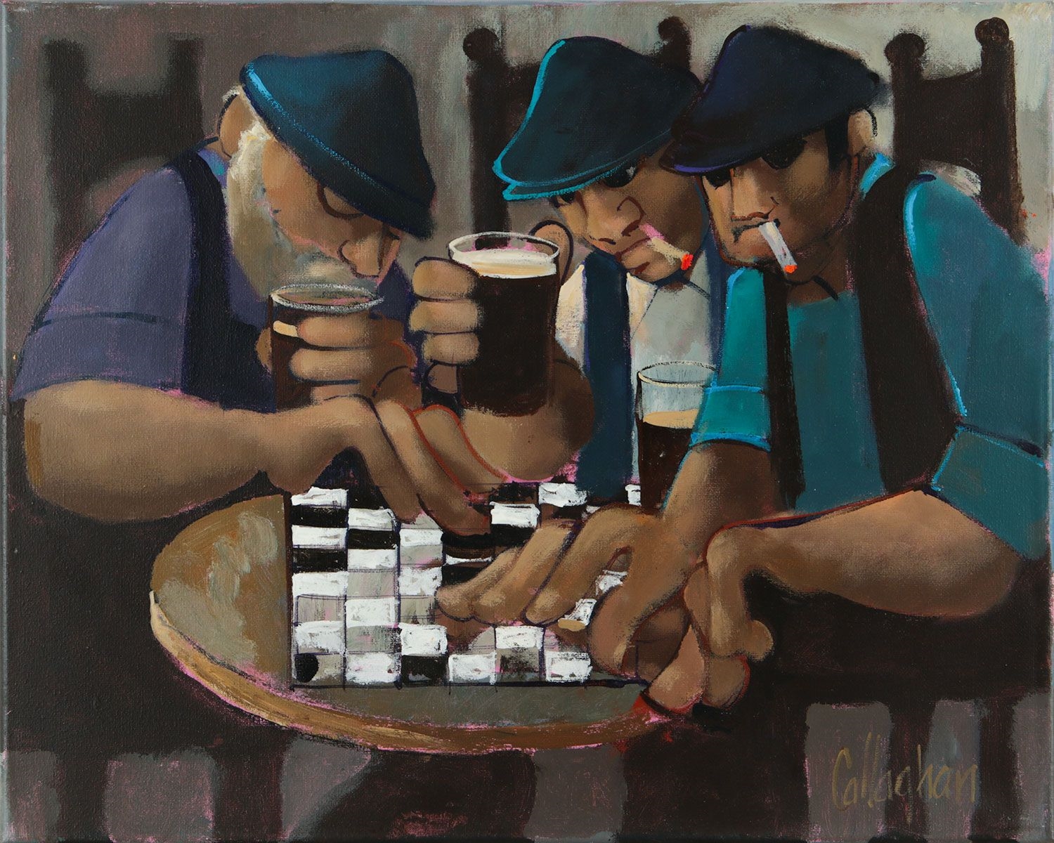 George Callaghan | A GAME OF DRAUGHTS | MutualArt