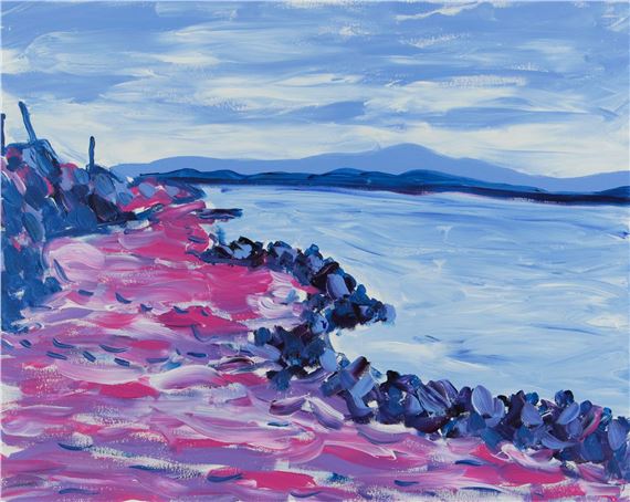 Sean Patrick | CAHORE BEACH, WEXFORD IN PURPLE & BLUE | MutualArt