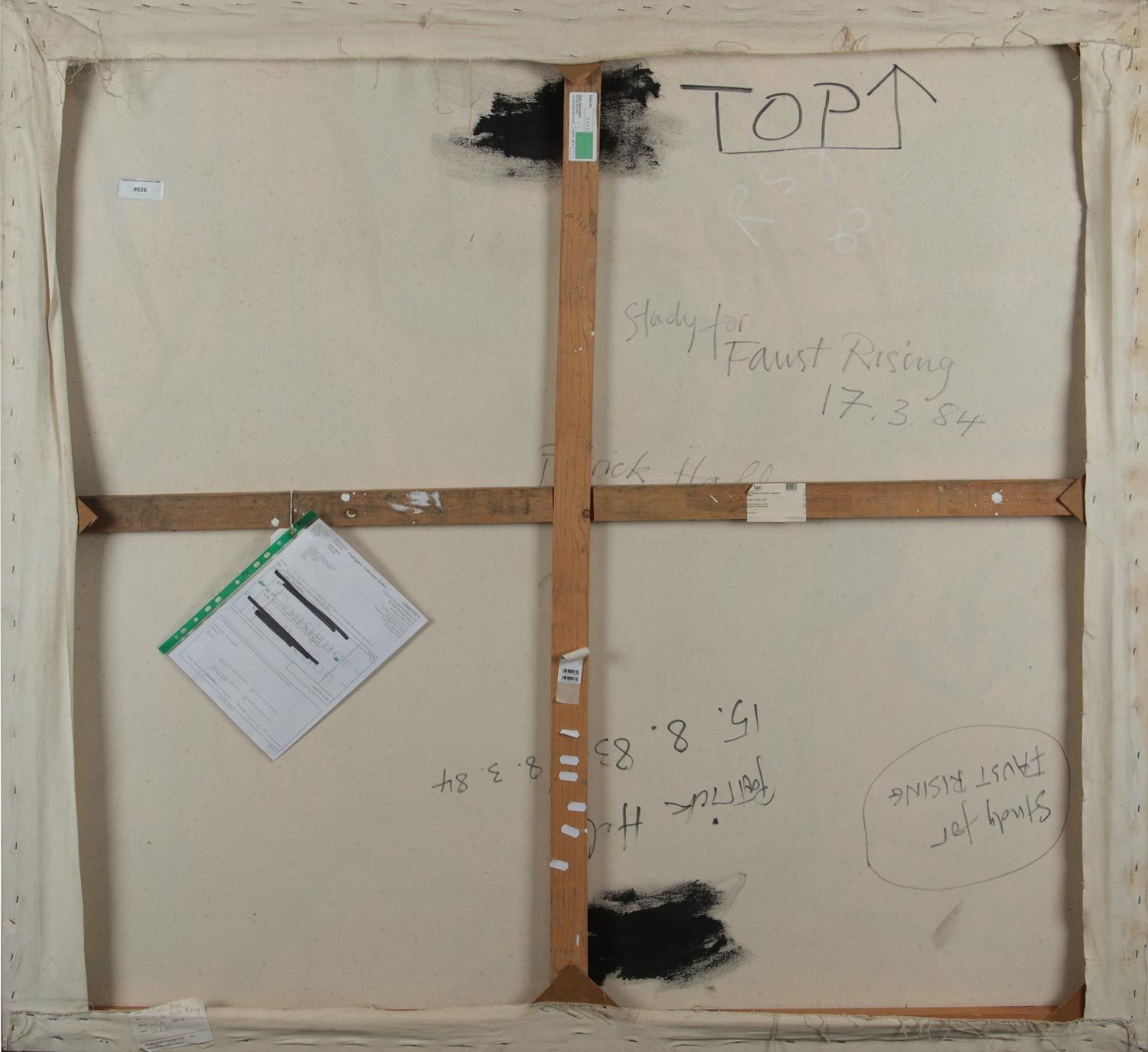 Patrick Hall | STUDY FOR FAUST RISING (1984) | MutualArt