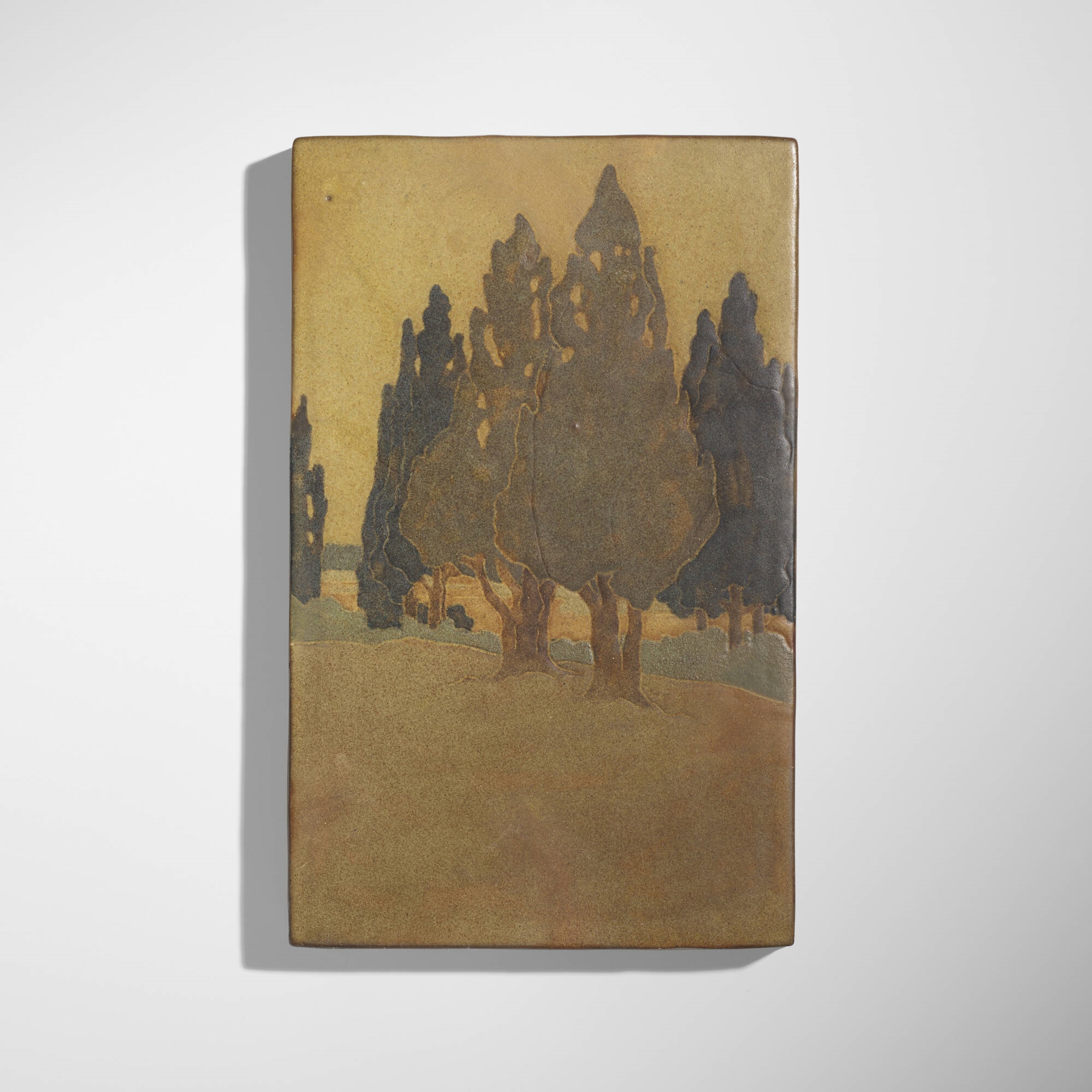 Arthur Eugene Baggs | Rare scenic tile (1908 - 1920) | MutualArt