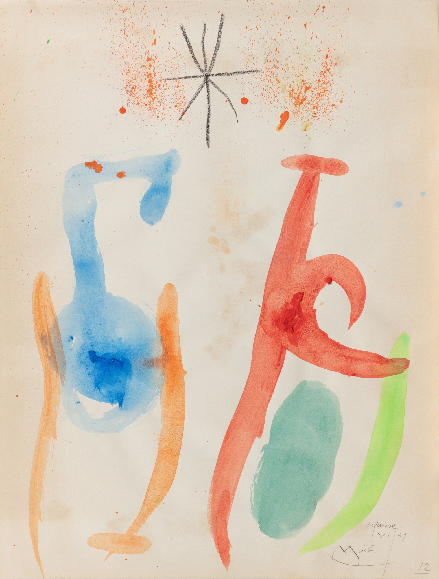 Joan Miró | Sans titre, projet pour un livre (Pastorales (1969) | MutualArt