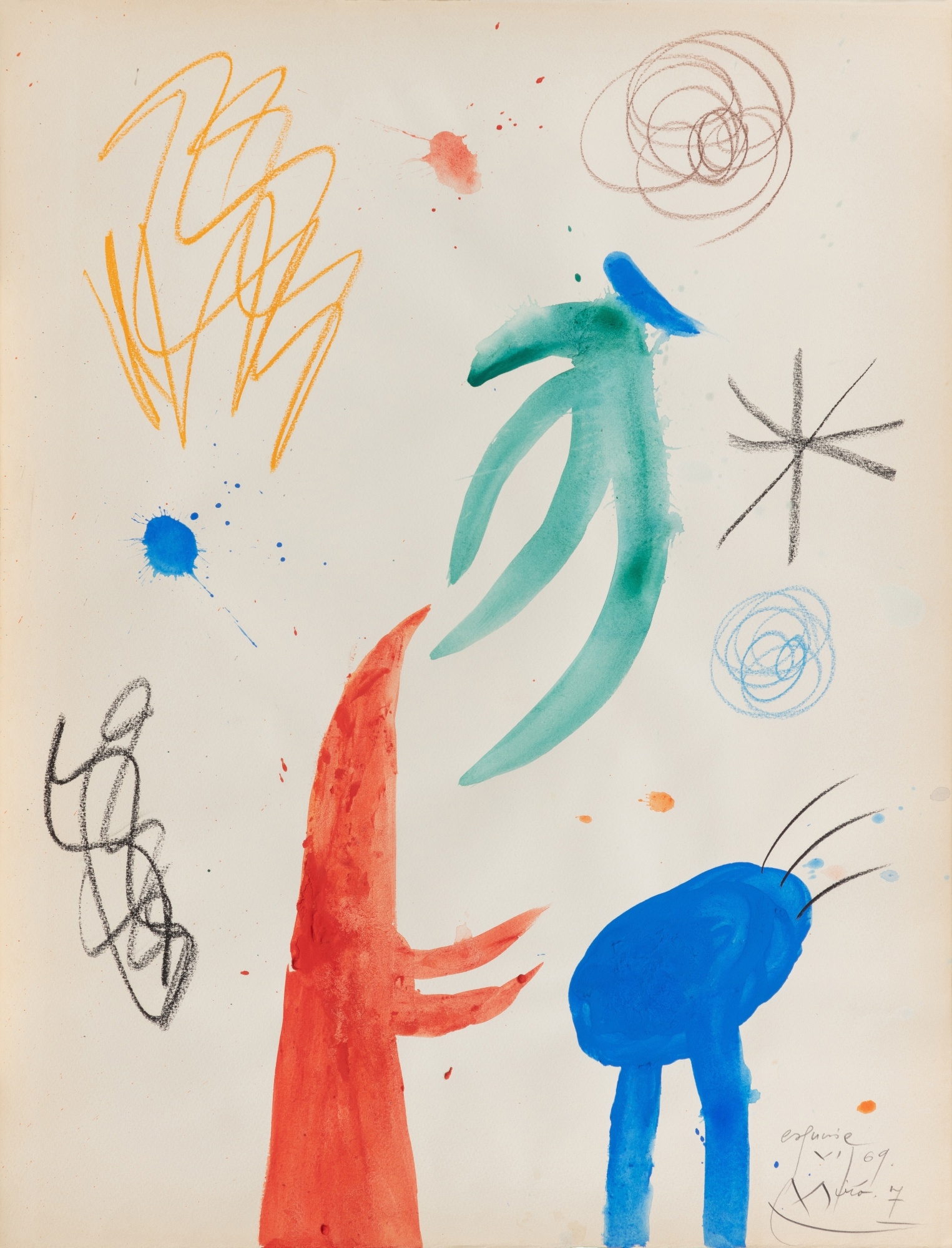 Joan Miró | Sans Titre, projet pour un livre (Pastorales (1969) | MutualArt
