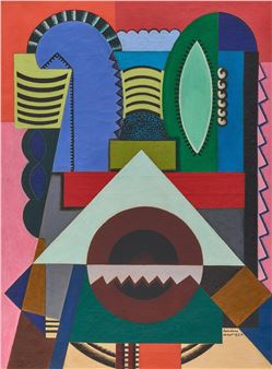 Auguste Herbin | Composition, danseuse (1919) | MutualArt