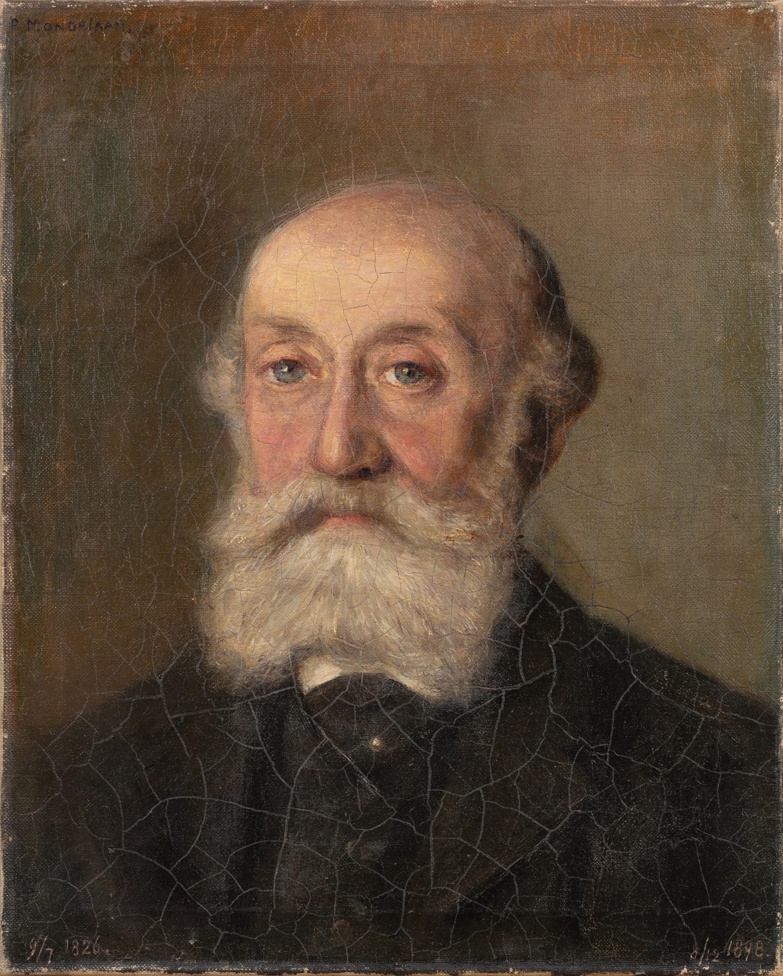 Piet Mondrian | Portrait d'un vieillard (Circa 1899) | MutualArt