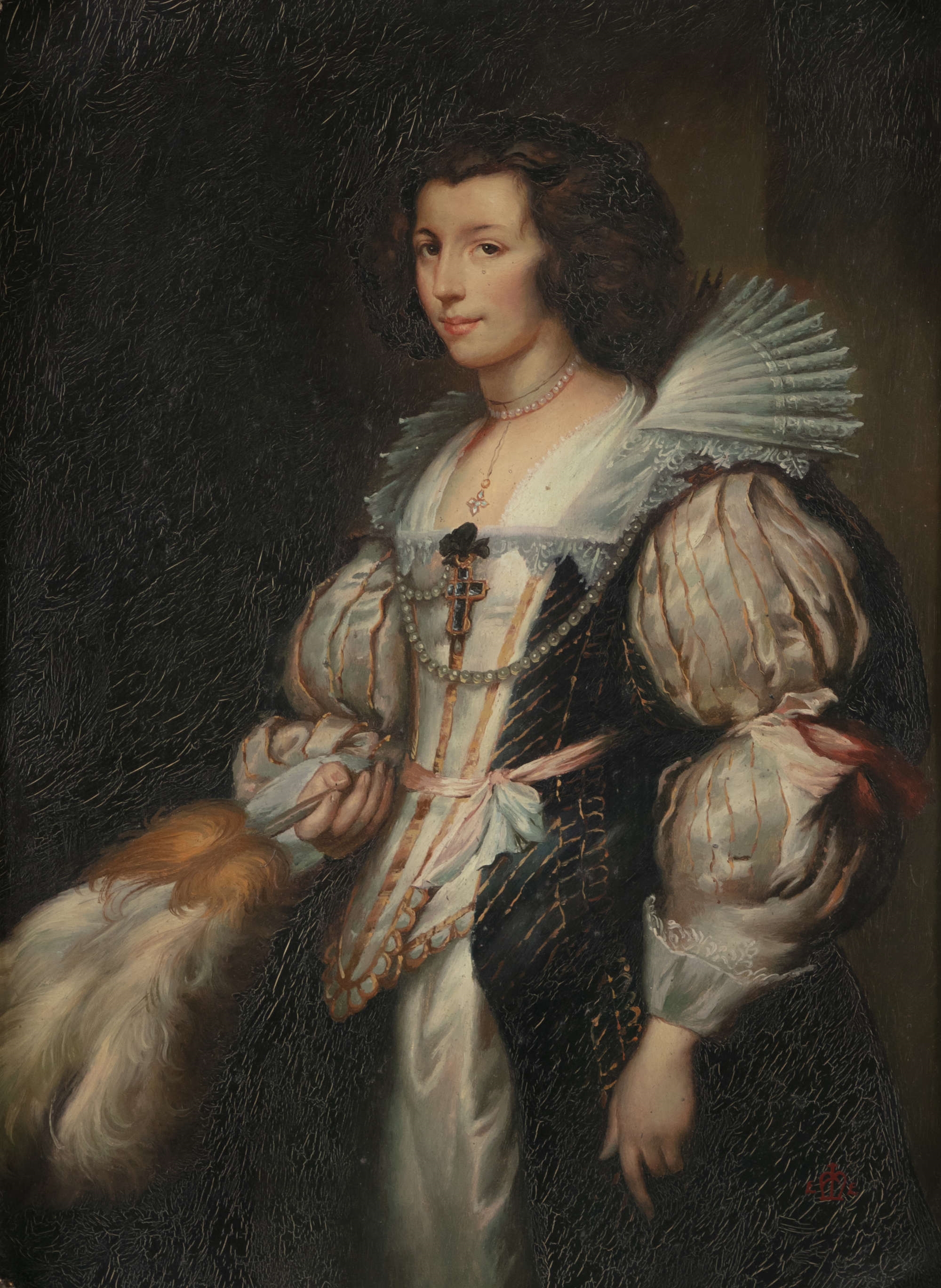 Anthony van Dyck | Portrait of Marie-Louise de Tassis | MutualArt