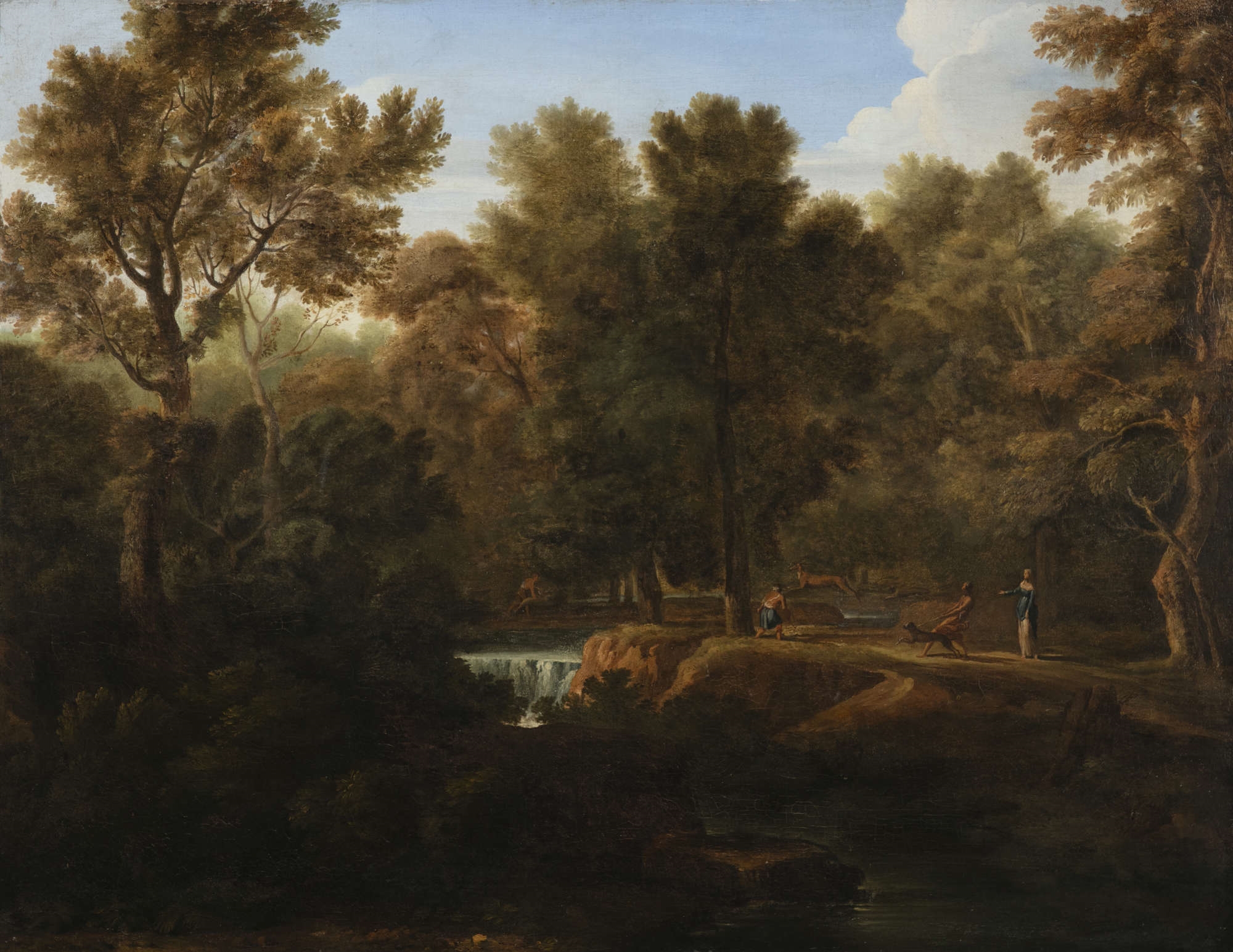 French School, 18th Century | A Classical Woodland Scene of Diana ...