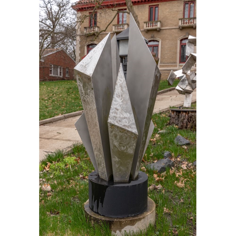 Kenneth Nelson | Trapezoid and Triangles Metal Sculpture (2005) | MutualArt