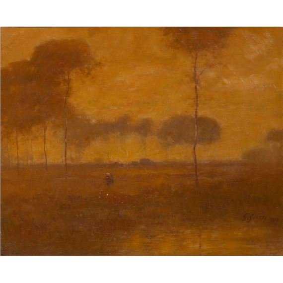 George Inness | Autumn oaks | MutualArt