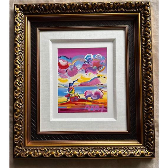 Peter Max | “Sailboat in Spectrum” (2018) | MutualArt