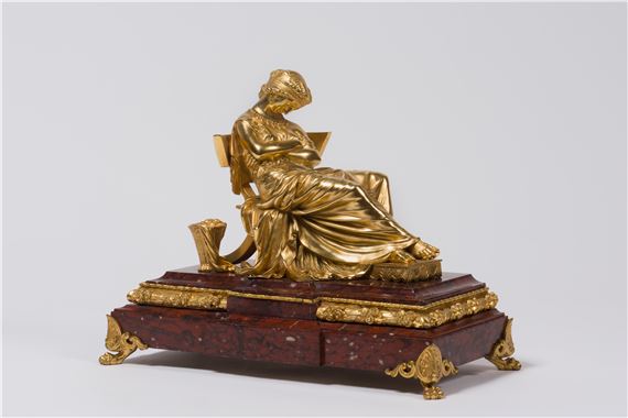 French School, 19th Century | Rêverie en bronze doré | MutualArt