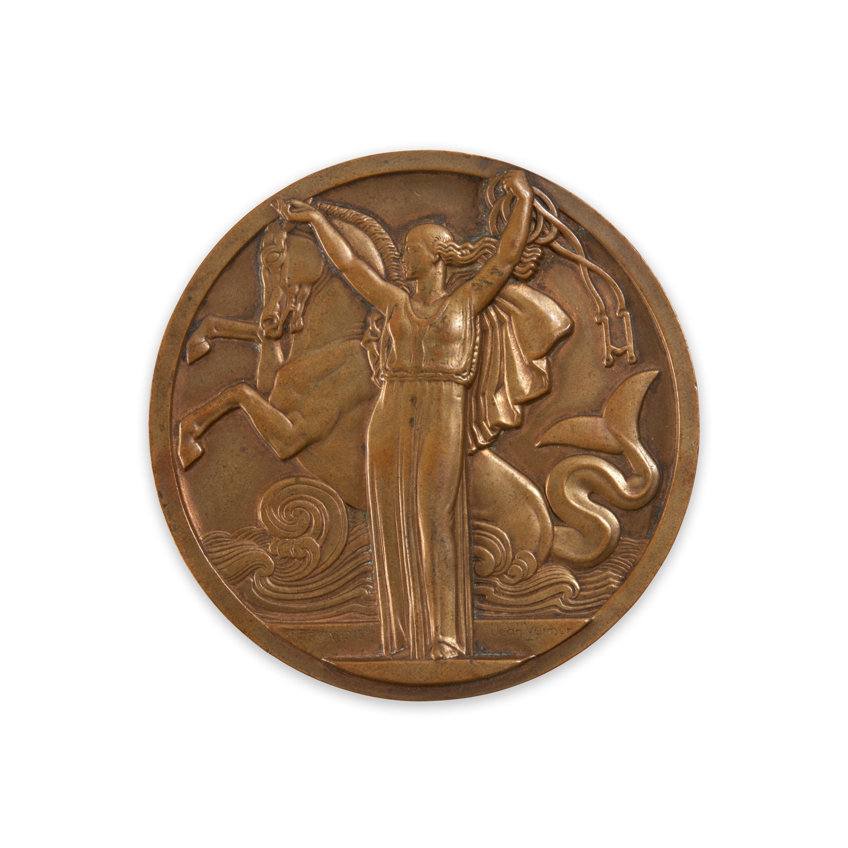 Jean Vernon | Medal Commemorating Maiden Voyage of the Ocean Liner ...
