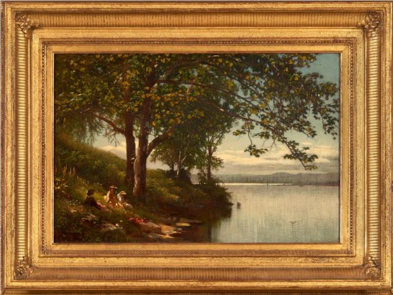 Aaron Draper Shattuck | Picnic Along the River's Edge | MutualArt