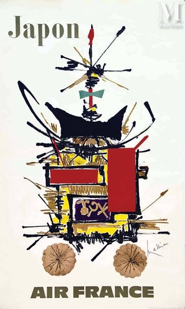 Georges Mathieu | Japan Air France Japan Air France Draeger Vintage ...