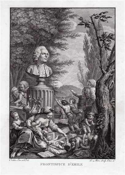Charles-Nicolas Cochin the Younger | Frontispiece d'Emile (1792 - 1793 ...