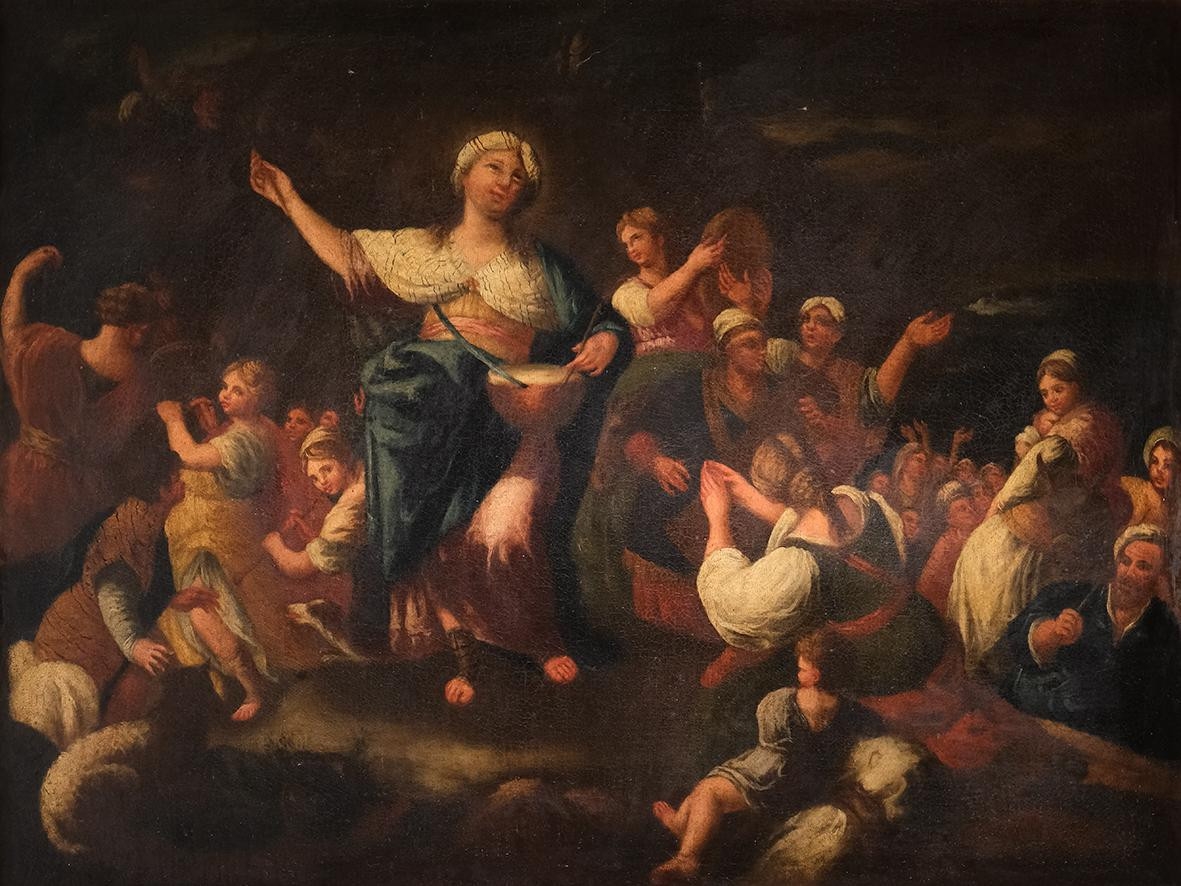 Luca Giordano | El cántico de la profetisa María | MutualArt
