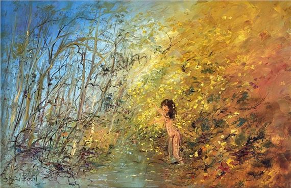 David Boyd | Girl under the Wattle | MutualArt