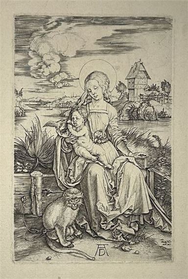 Albrecht Dürer | The Virgin with the Monkey (Circa 1498) | MutualArt