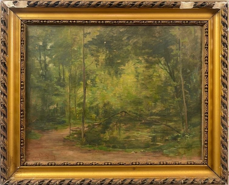 Claude Regnier | Sentier en sous-bois | MutualArt