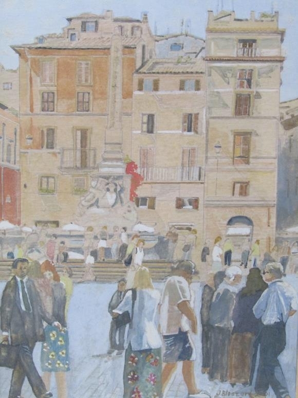 Judith Bleazard | THE PIAZZA PARTHENON, ROME | MutualArt