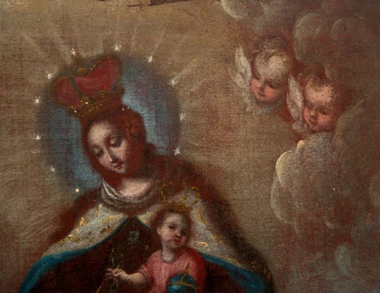 Miguel Cabrera | Virgin of Carmen and the souls in purgatory | MutualArt