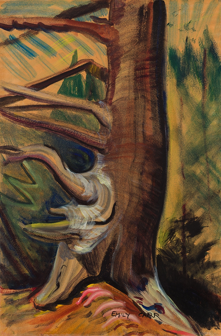 Emily Carr | Trees in the Wind Circle (Circa 1938) | MutualArt