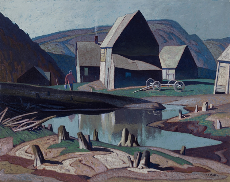 Alfred Joseph Casson | Farmhouse in the Albion Hills (1963) | MutualArt