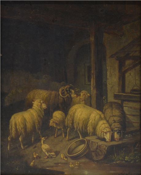 Adolf Nowey | Barn interiors | MutualArt