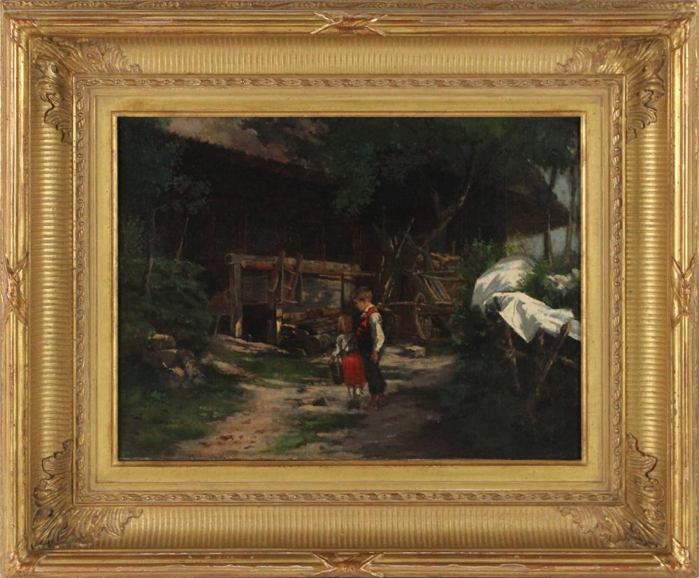 Eastman Johnson | Sketch for 'Milton Dictating Paradise Lost to his ...