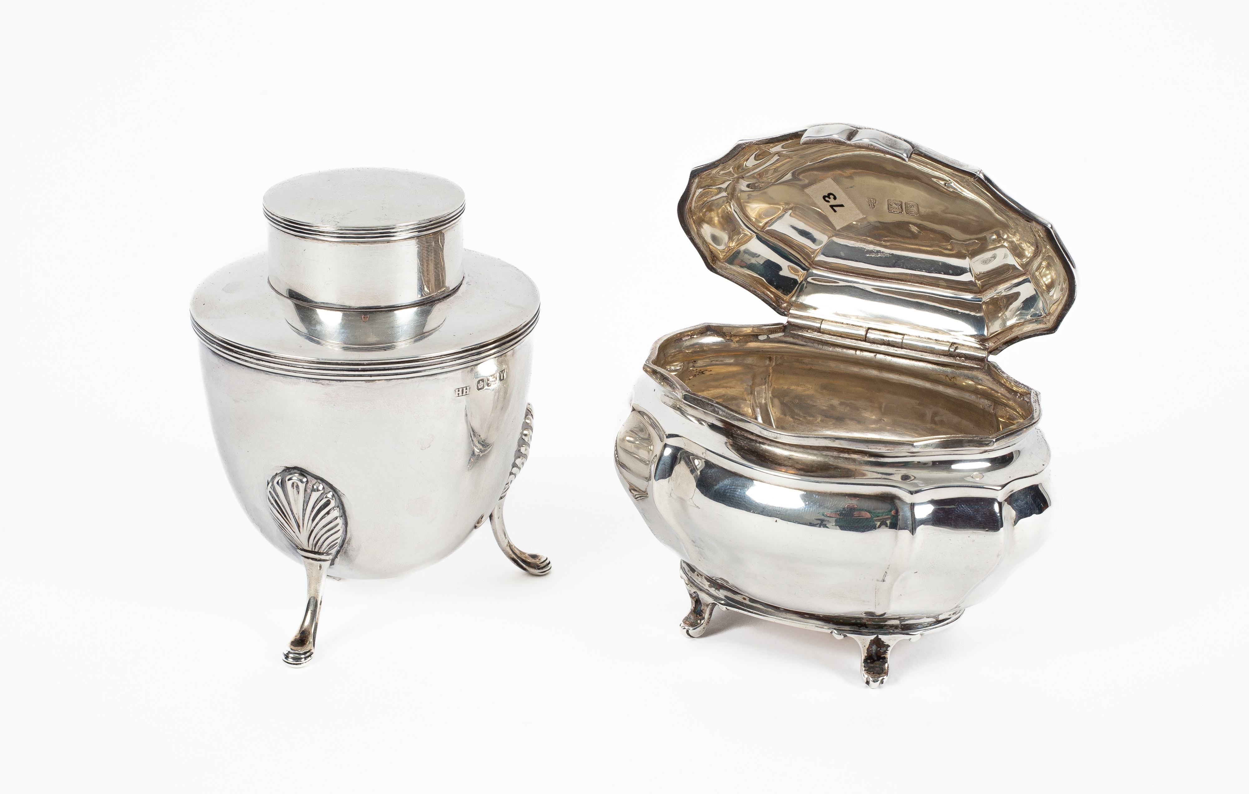 Charles Stuart Harris | A Victorian silver tea caddy (1891) | MutualArt
