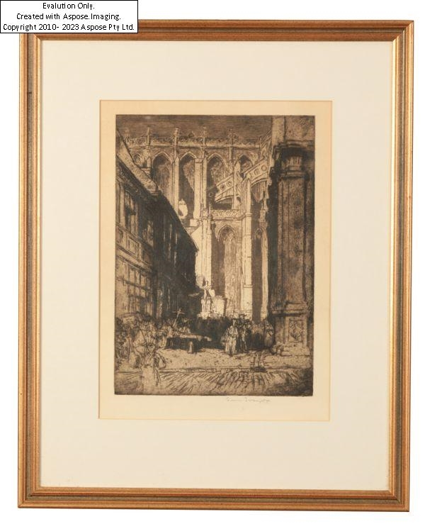 Frank William Brangwyn | A Street in Cirq, no.2 (Gaunt 197) (1912 ...